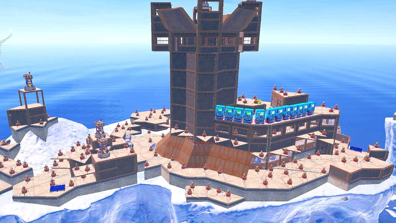 I Spent Hours Raiding the Ultimate Clan Iceberg Base (200+ Turrets)