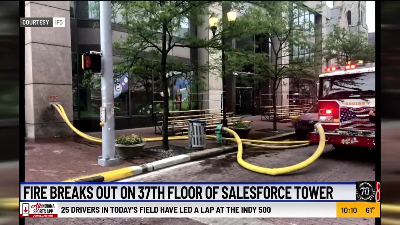 Fire breaks out on 37th floor of Salesforce Tower in Indianapolis