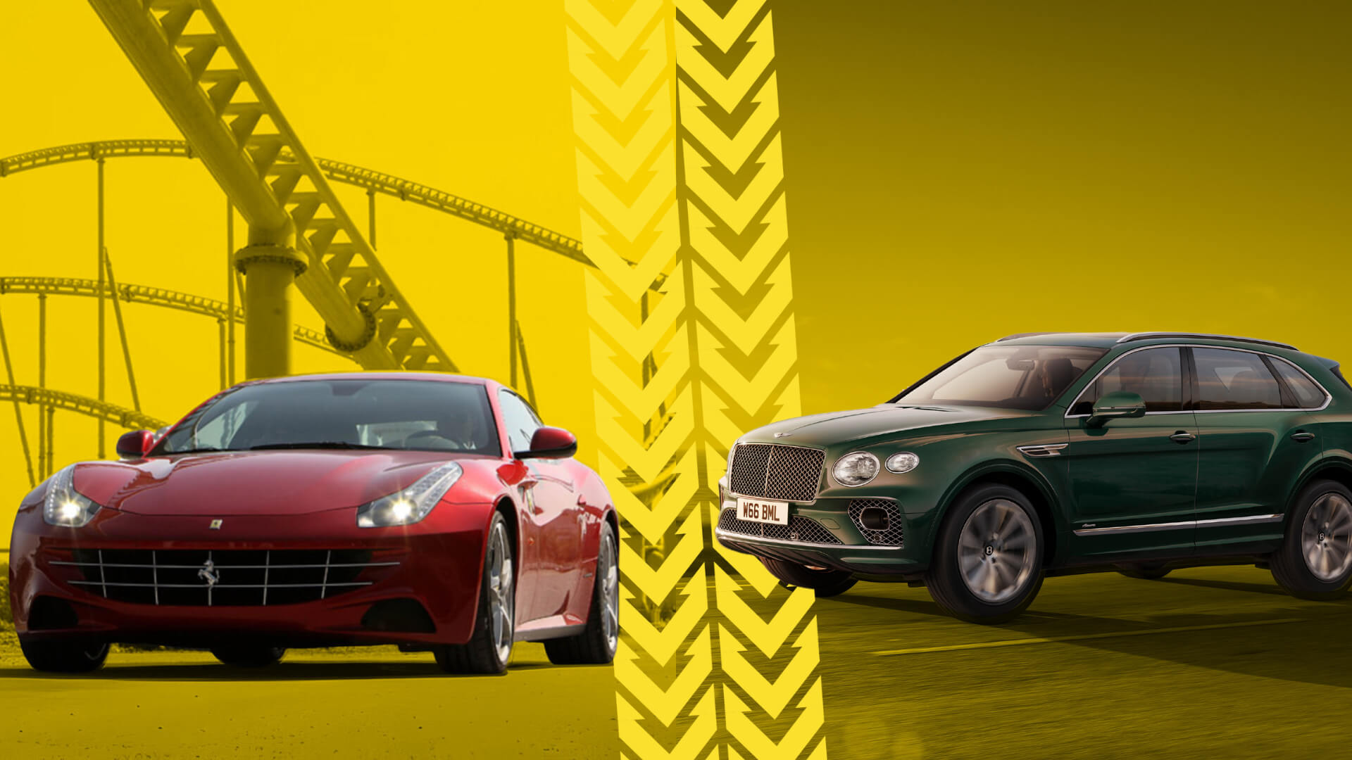 Ferrari FF vs. Bentley Bentayga Hybrid, la potenza incontra il lusso