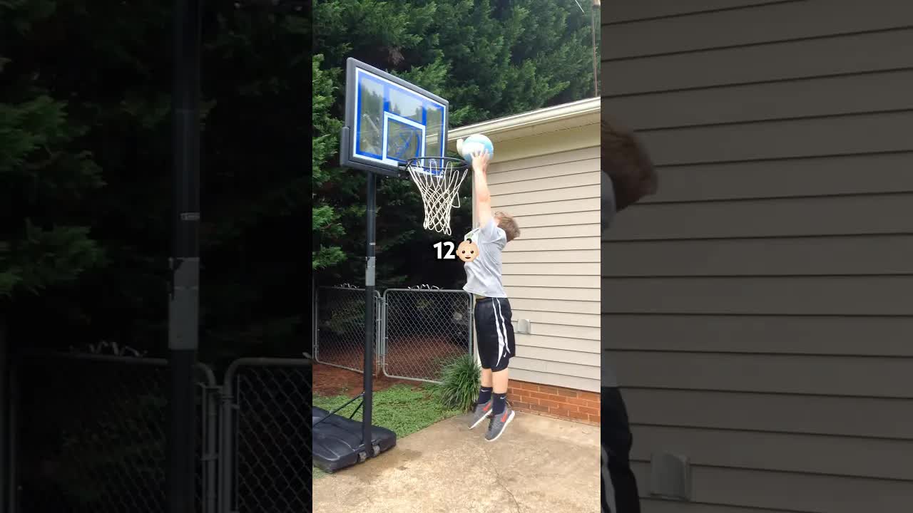 (358) dunking progression: from 12 to insane dunker at 22