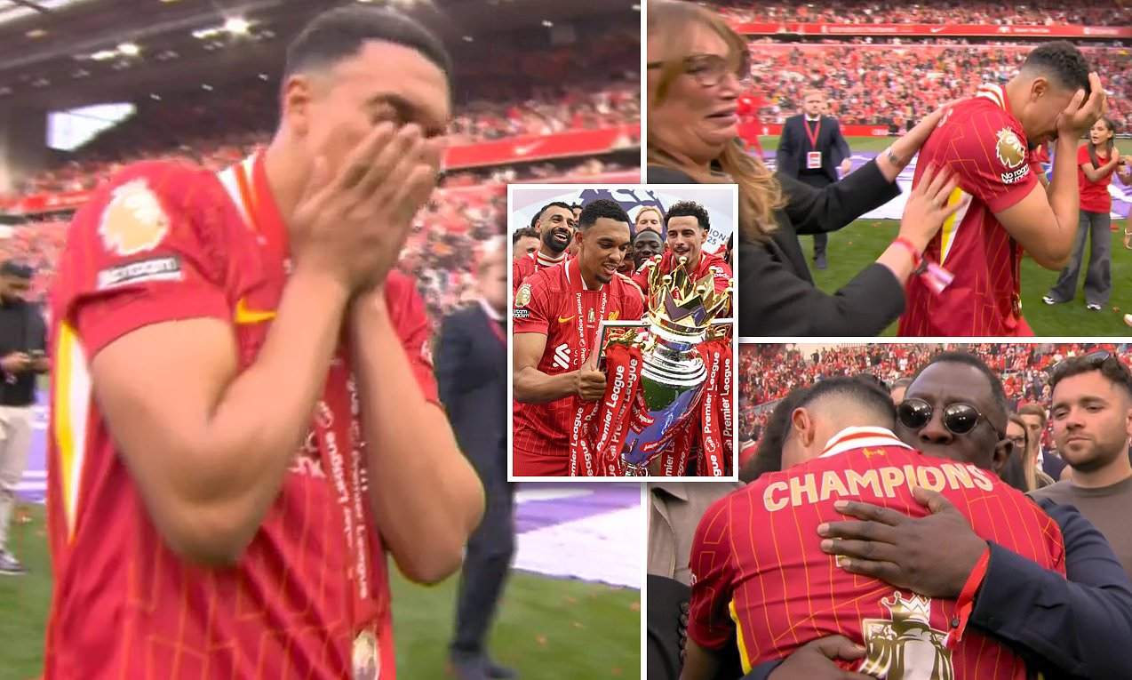 Trent Alexander-Arnold's emotional goodbye: Liverpool star in tears