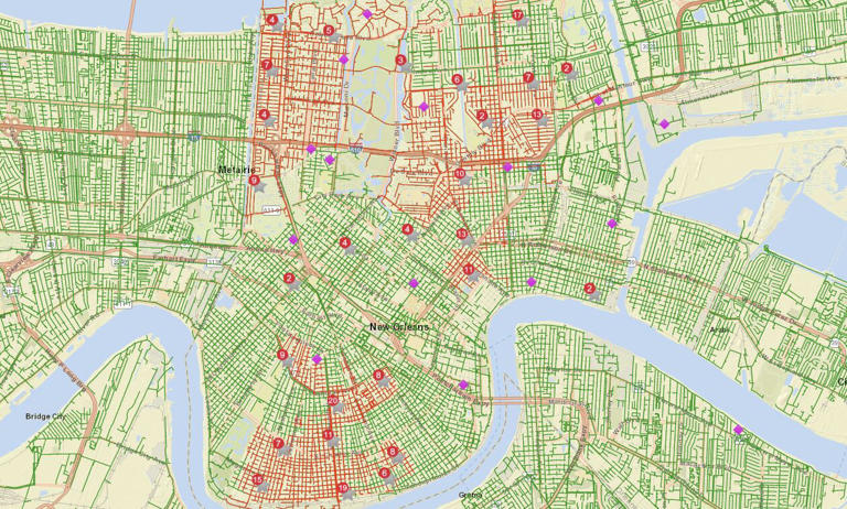 Over 100,000 without power across New Orleans, Jefferson Parish area