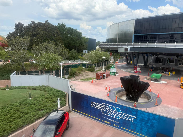 PHOTOS: New Test Track Sign Installed at EPCOT