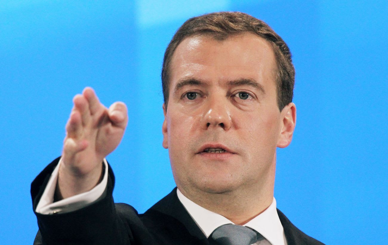 Russia's Medvedev claims buffer zone could cover nearly all of Ukraine