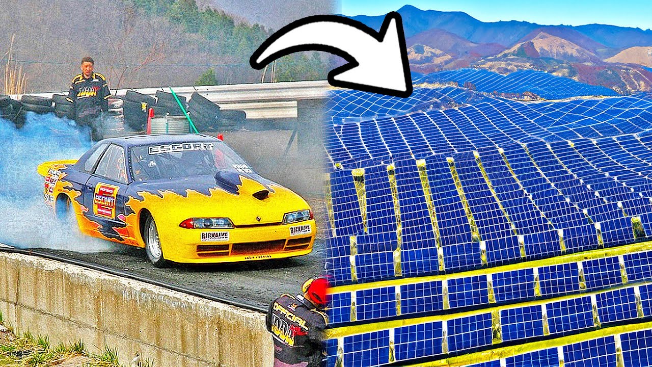 Japanese Race Track Destroyed & Turned into a Solar Farm