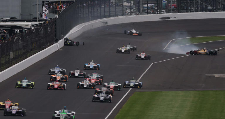 From hope to heartbreak: Larson's Indy run ends early after spin