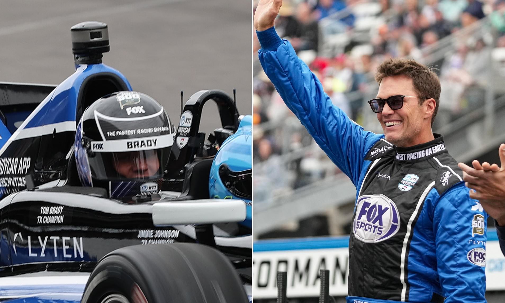 Tom Brady gets icy reception at Indianapolis 500 as he dons tight race ...