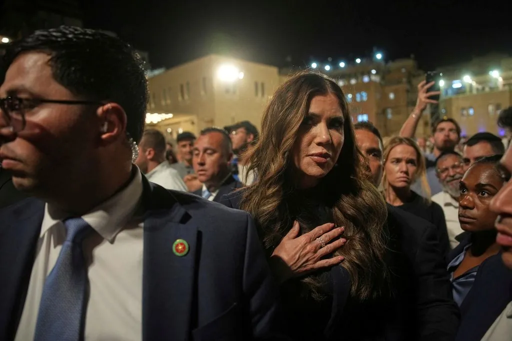 Kristi Noem lands in Israel days after DC embassy killings