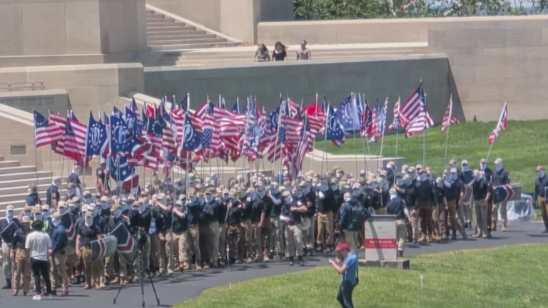 White nationalist hate group rallies in Kansas City Memorial Day weekend