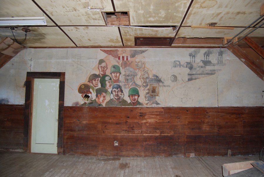 Restoration begins on WWII soldier’s unfinished mural
