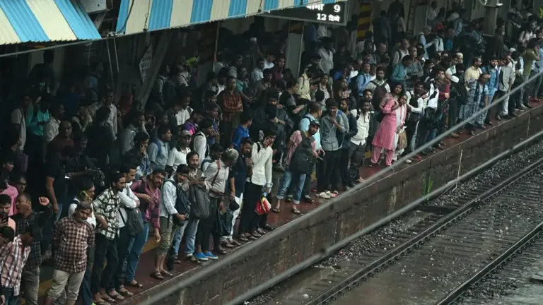 Mumbai rains: Suburban train services affected amid heavy downpour