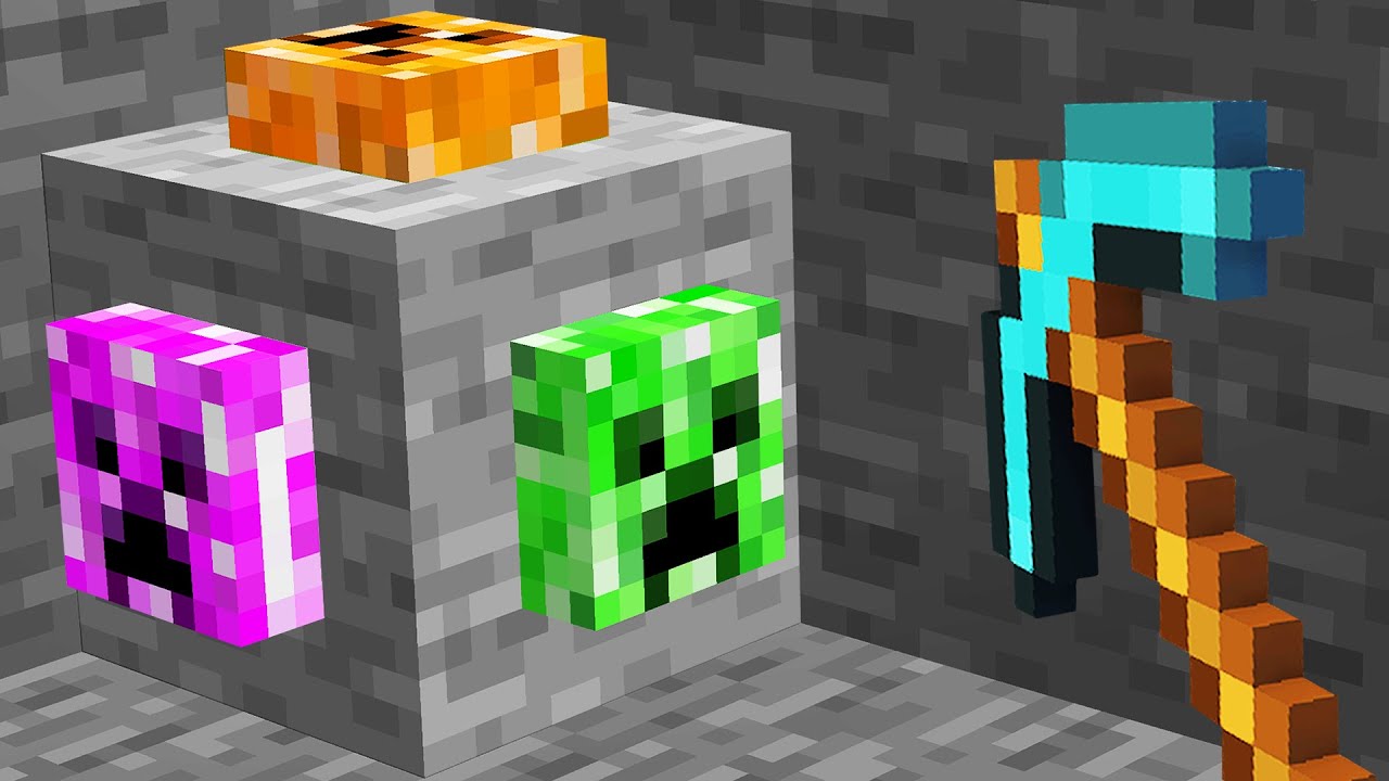 Minecraft but there are rare custom ores