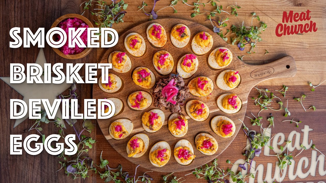 Make smoked brisket deviled eggs for Easter celebrations