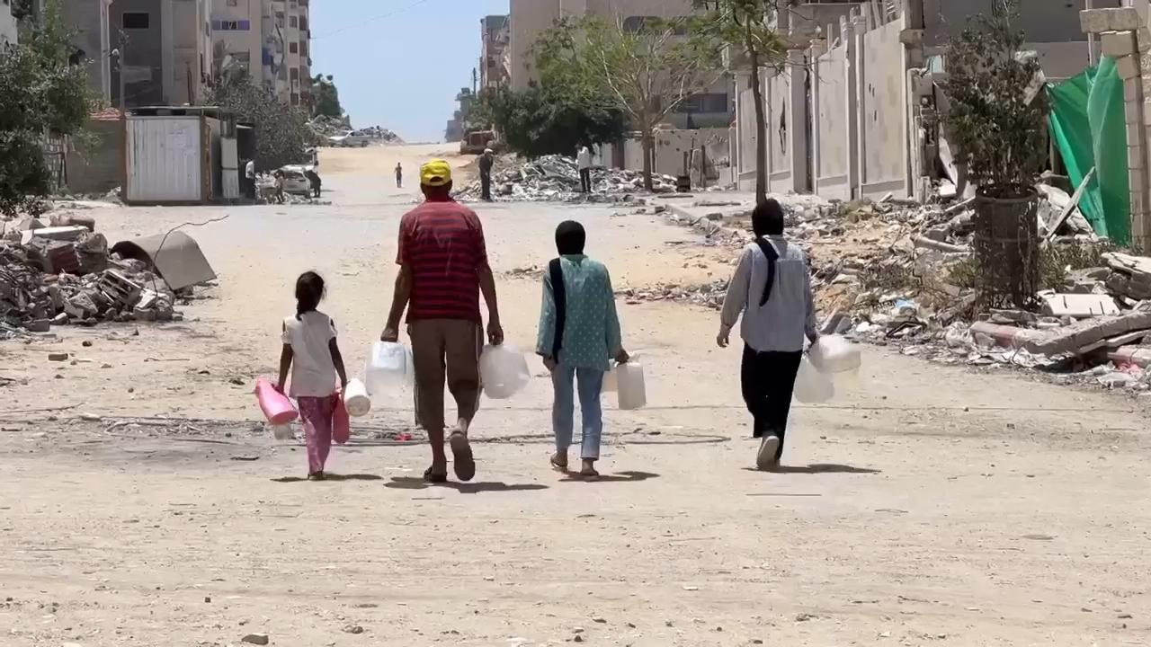 Family in Gaza homeless again after successive waves of displacement