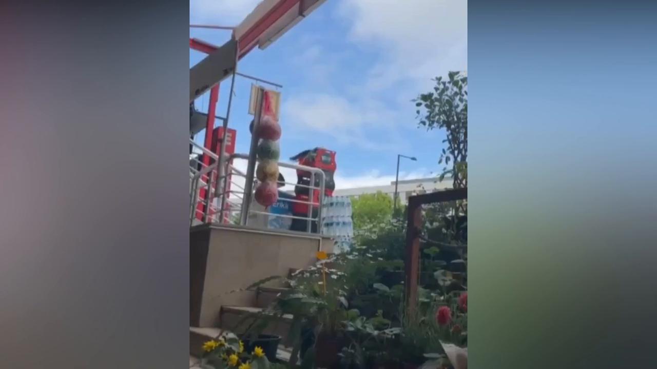 Crow caught stealing spicy crisps from shopkeeper in Turkey