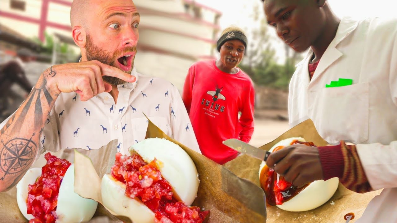 First Day In Kenya! African Street Food Breakfast And The Kenyan Egg ...