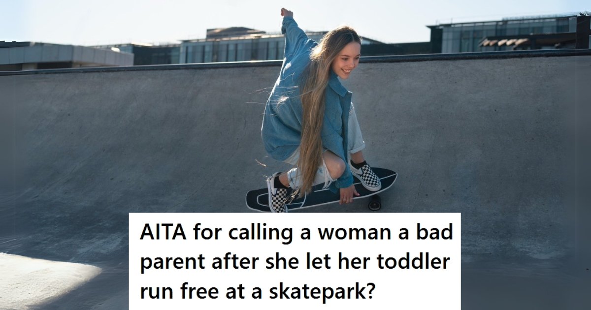 A Toddler Suddenly Appeared In Front Of A Skater At A Skatepark, But ...