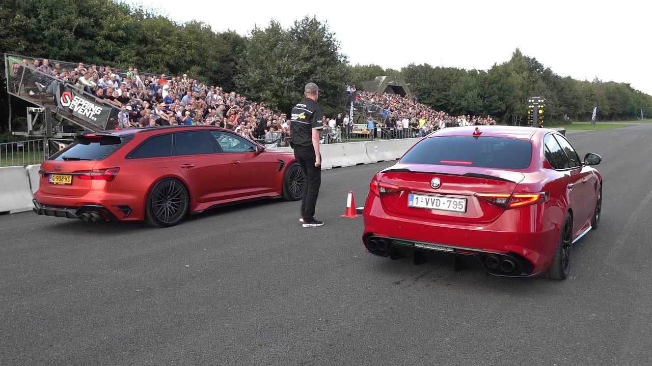 Alfa Romeo Giulia Quadrifoglio vs ABT Audi RS6-R C8 – Super Sedan vs ...