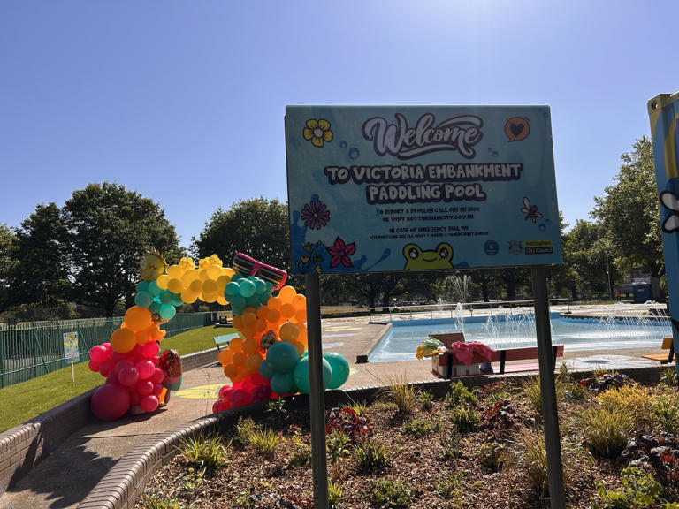 Cherished Nottingham paddling pool splashes back to life after long ...