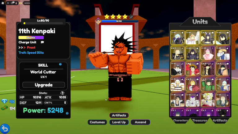 Anime Run Kingdom codes