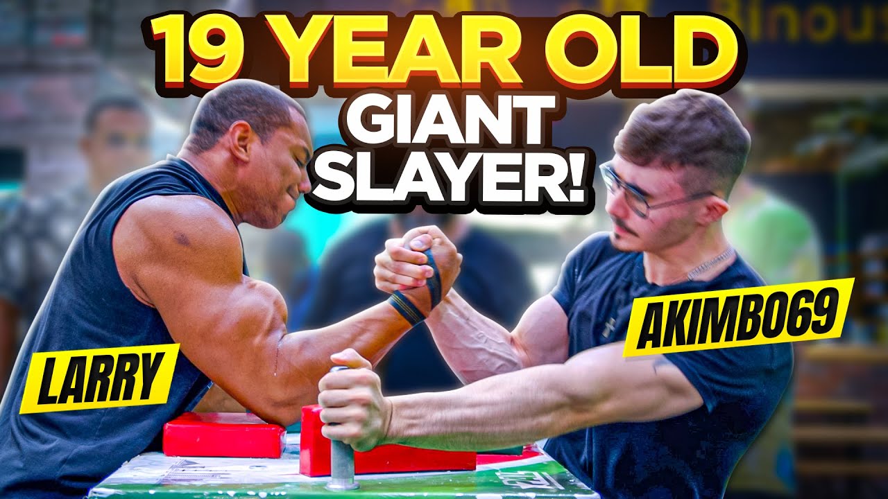 19 Year Old Giant Slayer - Arm Wrestling - Akimbo69