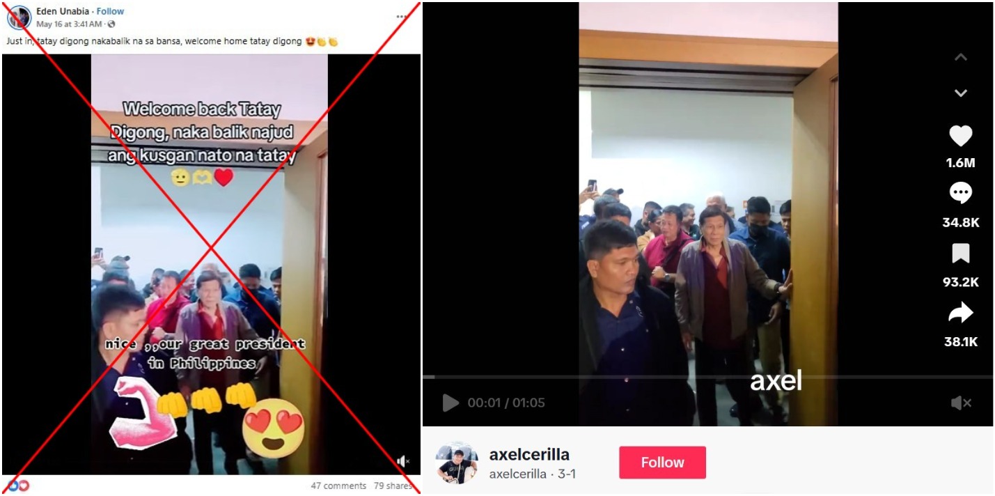 Posts misrepresent unrelated videos as 'Rodrigo Duterte's release' from ...