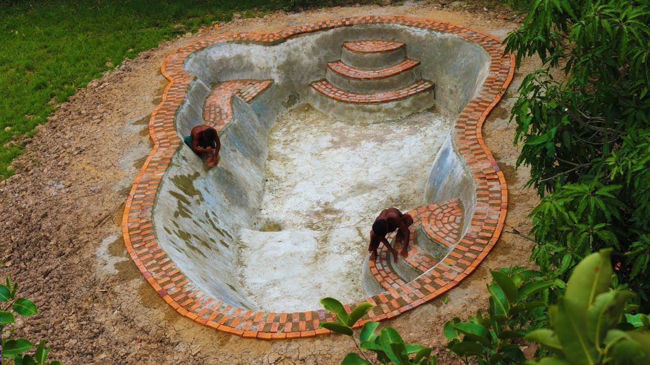 Building the Most Beautiful Natural Swimming Pool by Hand