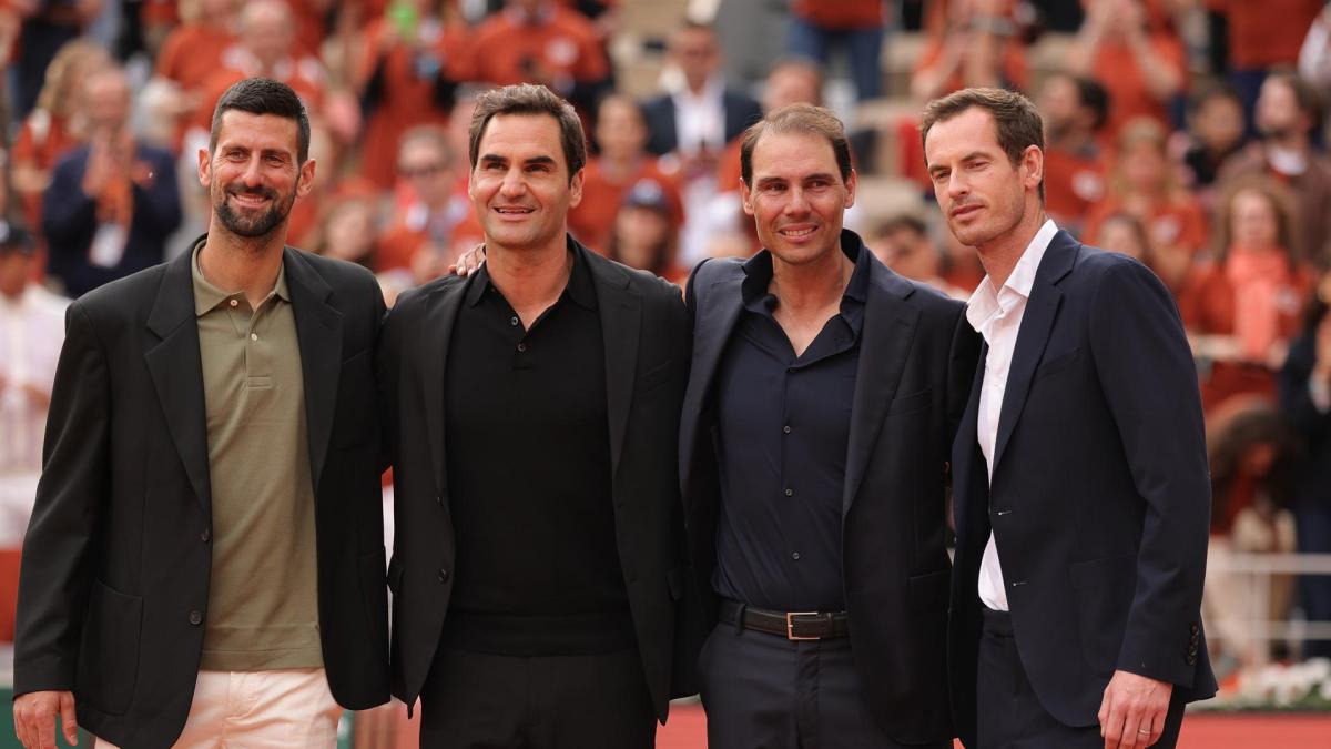 El tierno momento de Rafa Nadal Jr. con Federer, Djokovic y Murray en ...