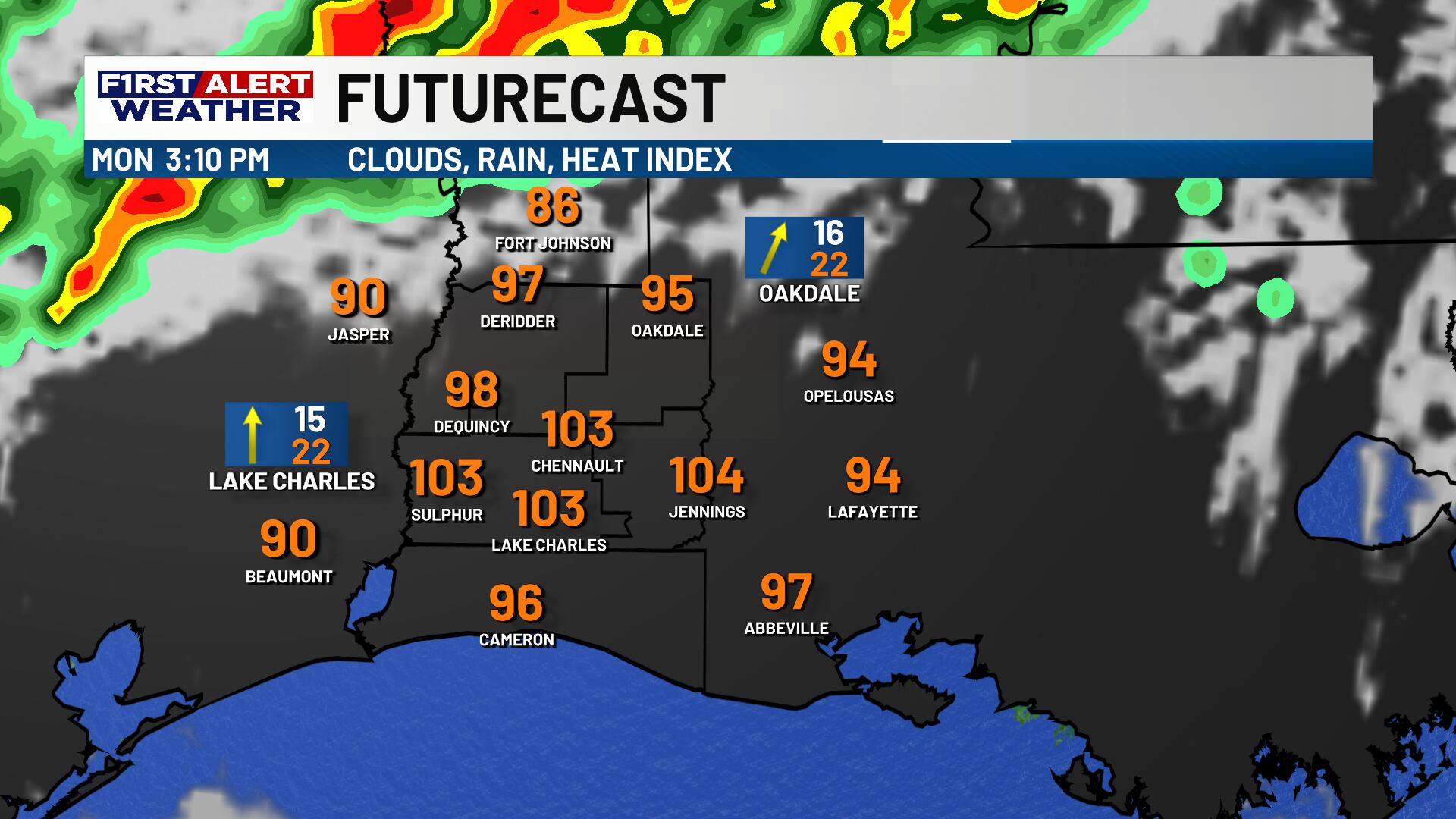 First Alert Forecast: Warm and humid Memorial Day in SWLA ...