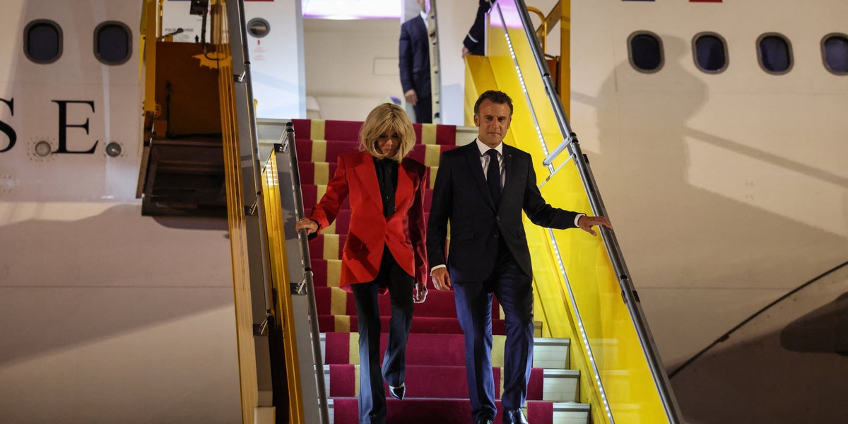 Macron's Office Downplays Apparent Shove From His Wife Caught On Video