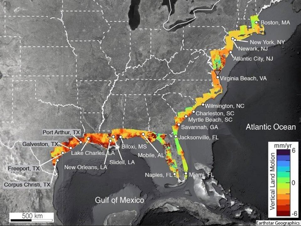 Map shows the US cities most at risk of ending up underwater