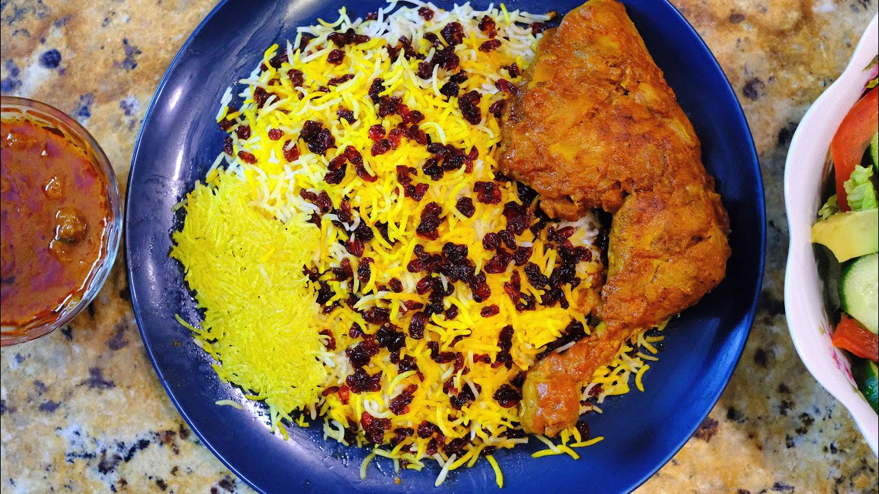 Zereshk Polo Ba Morgh (Traditional Persian Barberry Rice With Chicken)