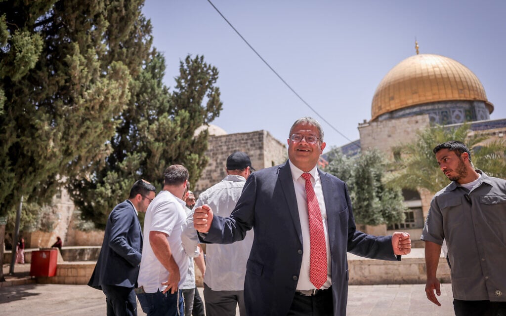 Ben Gvir says Jewish prayer, including full prostration, permitted at ...