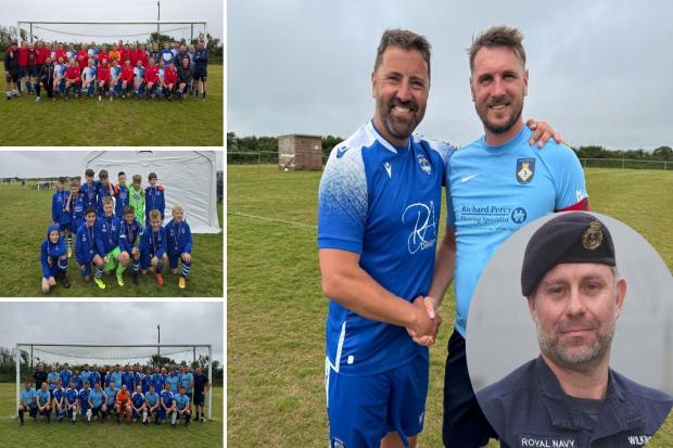 IN PICTURES: Hundreds unite for memorial football at RNAS Culdrose FC