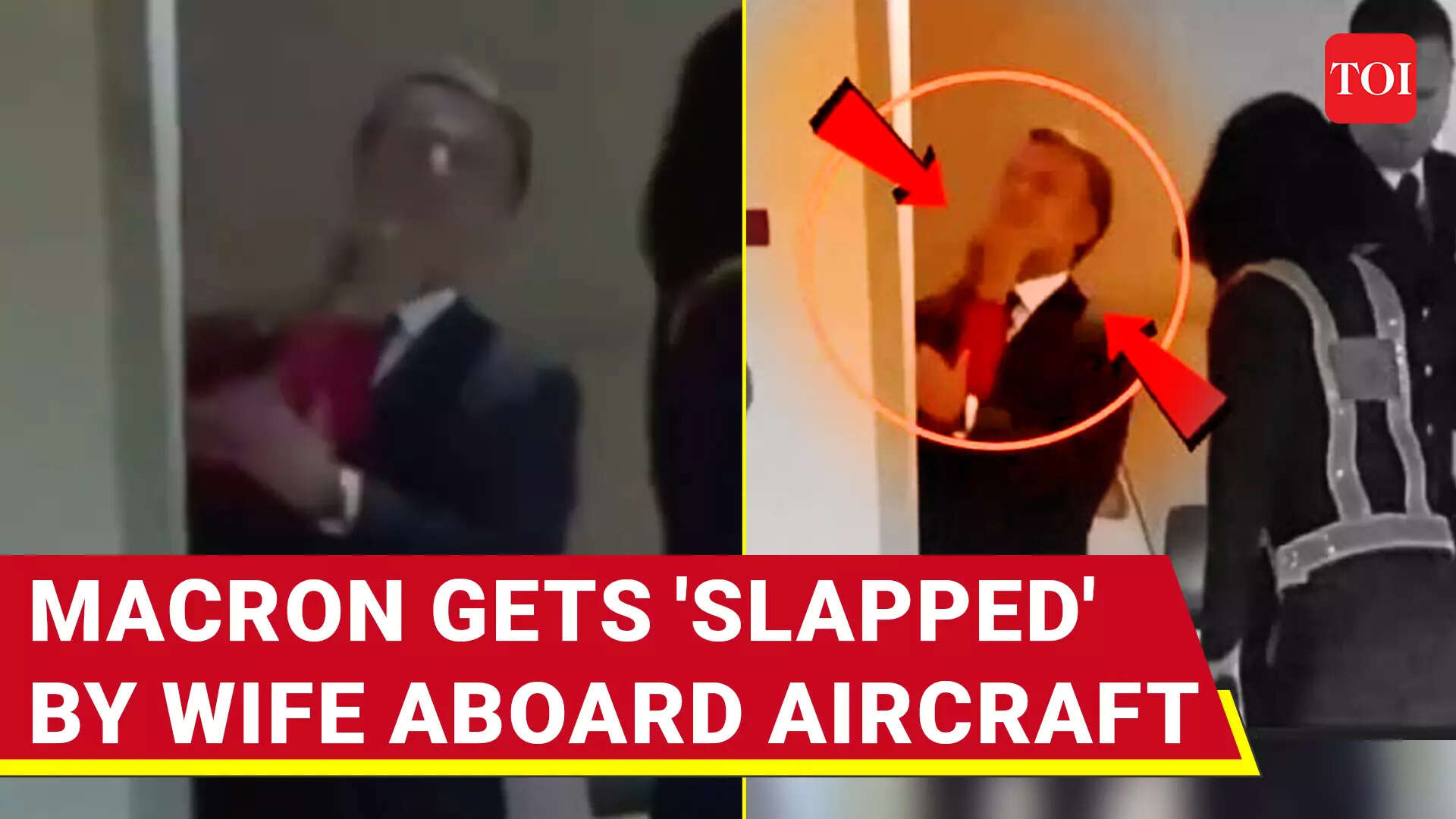 Macron 'SLAPPED' By Wife On Aircraft; Video Goes Viral, French ...