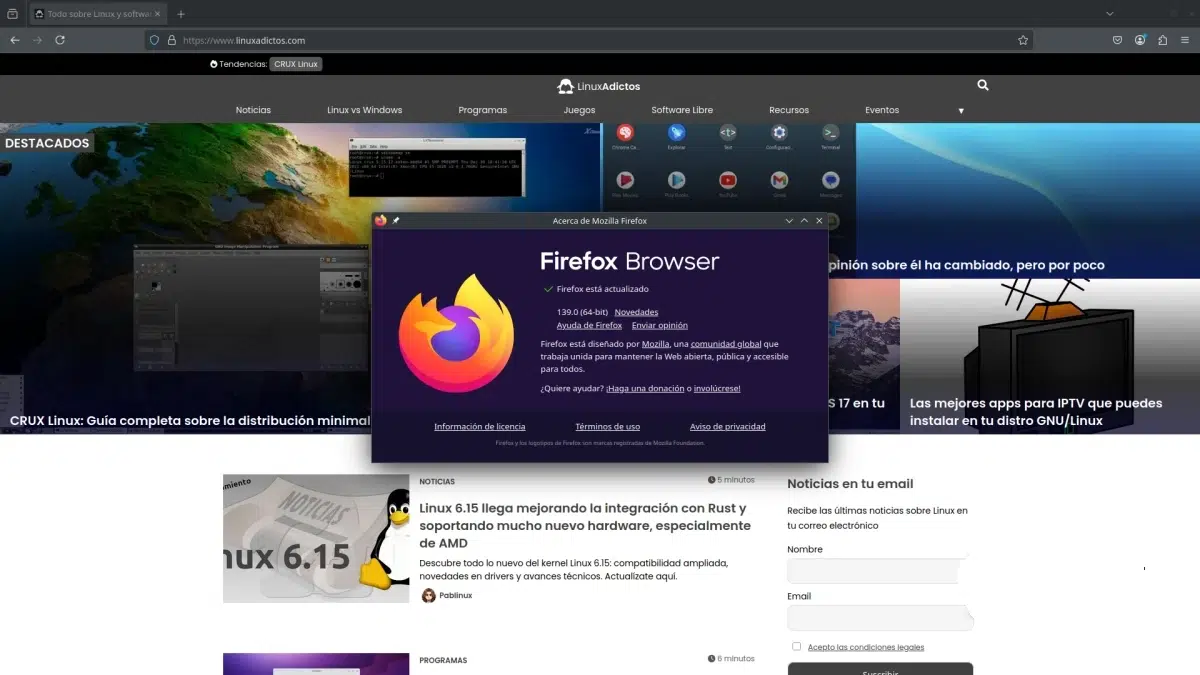 Firefox 139 llega con novedades: mejoras en búsquedas, traducción y subida de archivos