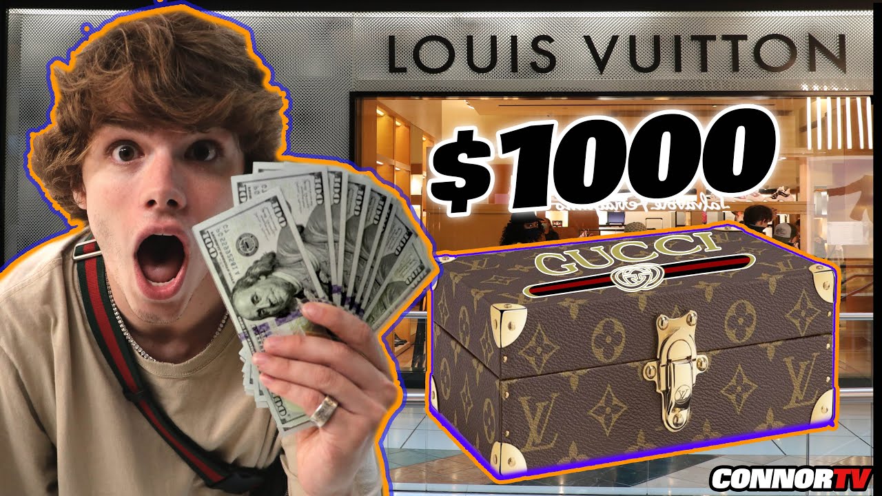 $1000 Louis Vuitton GUCCI Shopping Spree - Hypebeast Designer Challenge