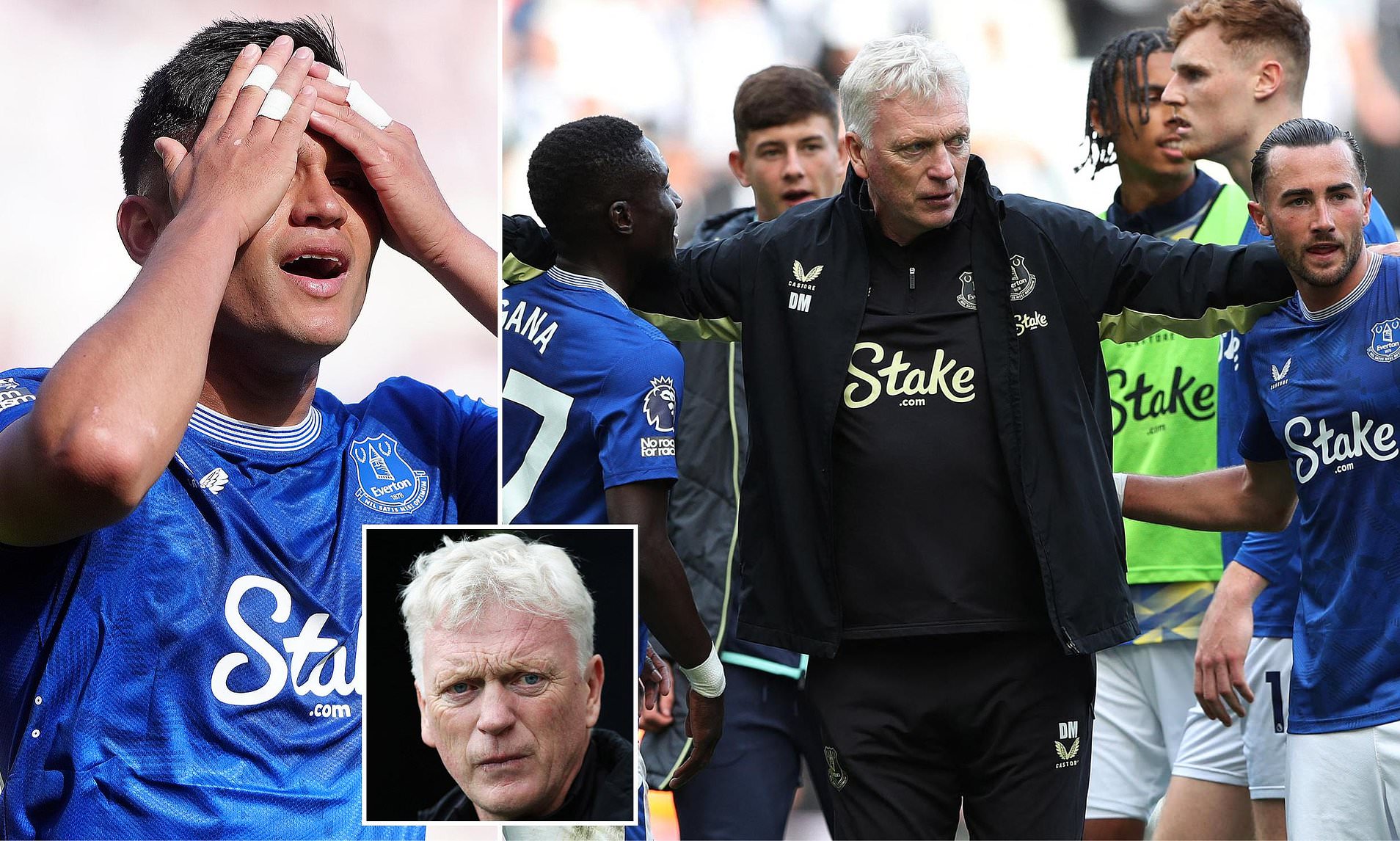 Everton confirm departure of four stars as they remain in discussions with forward ahead of move ...