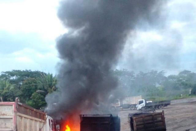 Eln incineró planta asfáltica y maquinaria amarilla sobre Troncal del ...