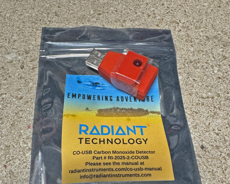 USB-Powered CO Monitor from Radiant