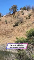 Zip Line FAIL Turns Into the Luckiest Fall You'll Ever See!