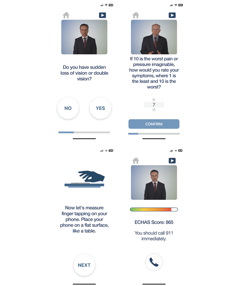 Lifesaving mobile app detects strokes and heart attacks in minutes