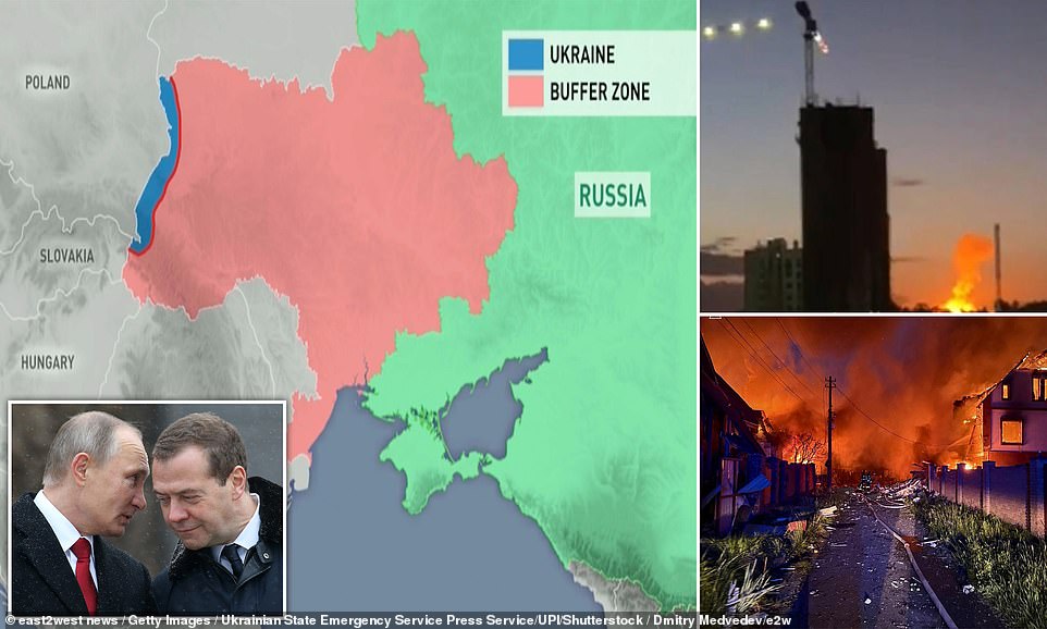 Kremlin reveals Ukraine 'buffer zone' plan as NATO scrambles planes