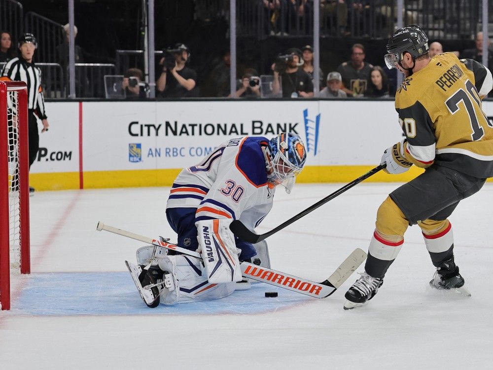 Calvin Pickard looks ready to go for Edmonton Oilers in Game 4