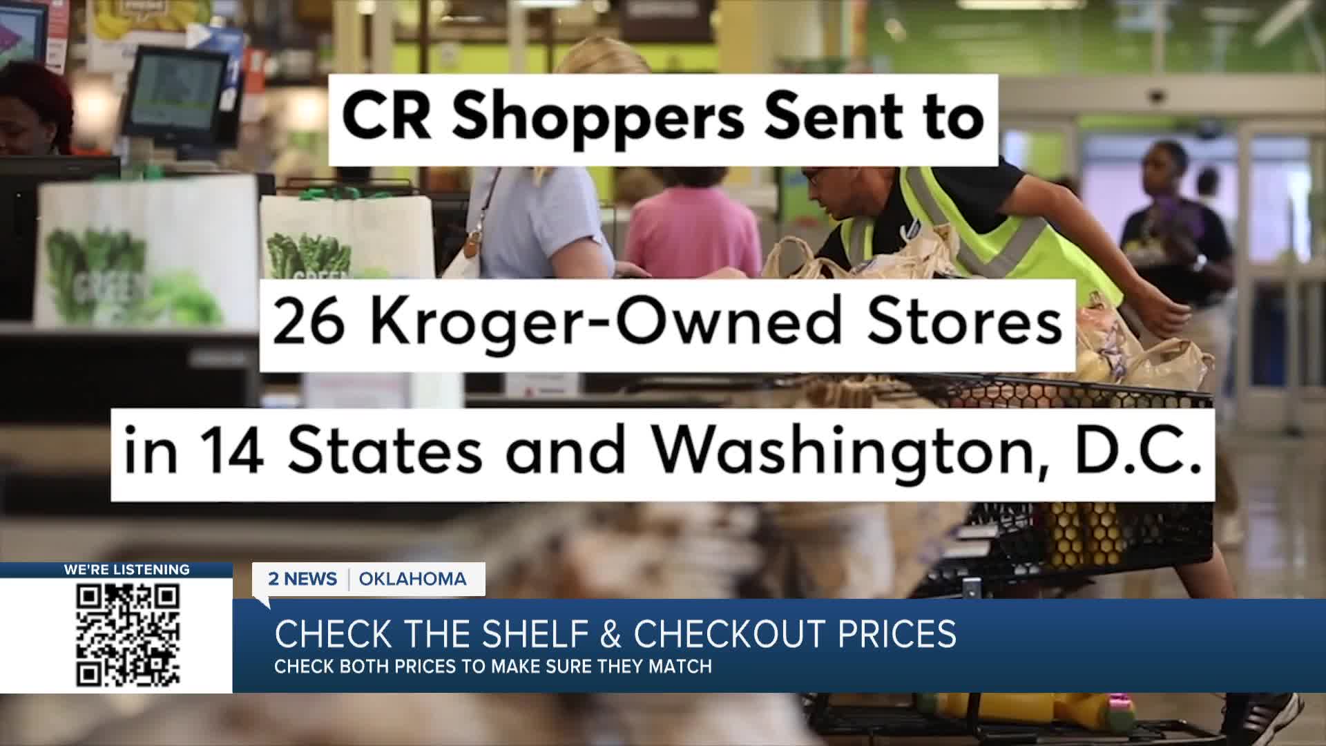 Check grocery register receipts to make sure you're charged the right price