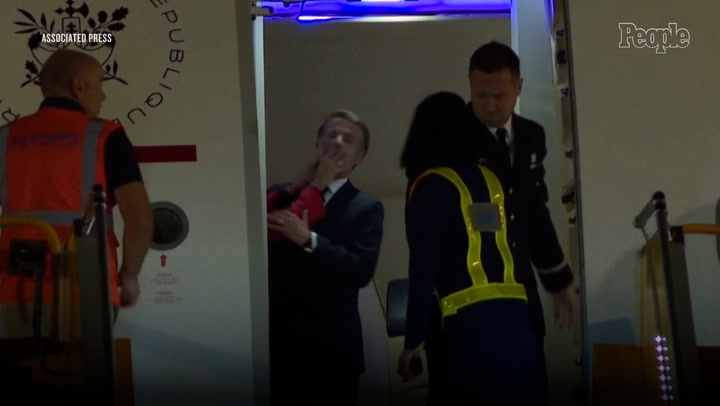 French President Emmanuel Macron Pushed in Face by Wife Brigitte in ...