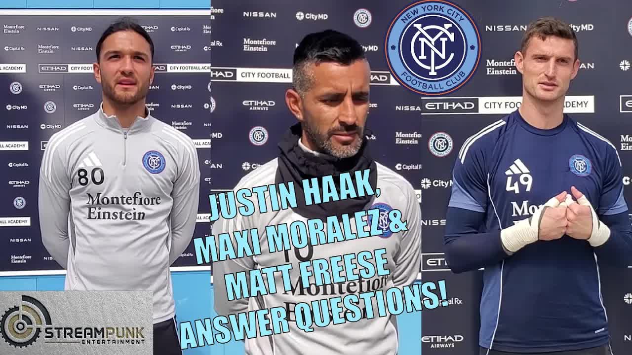 Q&A With NYCFC's Justin Haak, Maxi Moralez & Matt Freese!