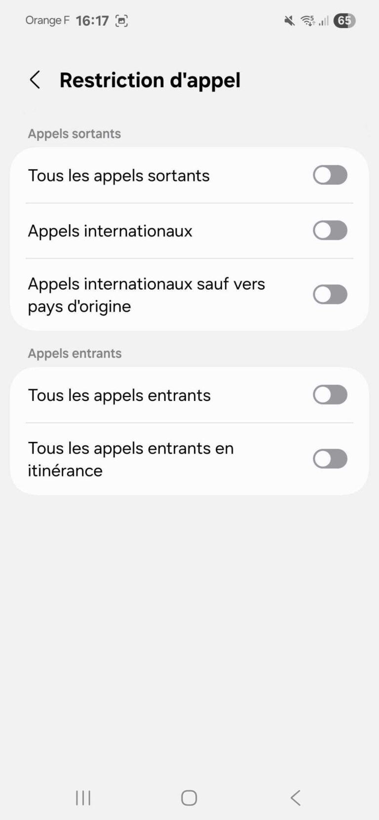 Comment activer la restriction d’appel sur Android