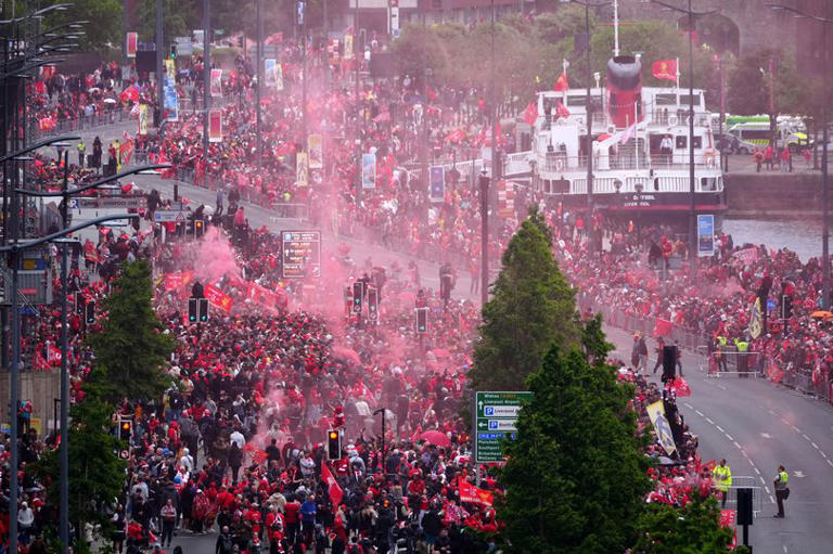 Hour-by-hour forecast as Liverpool FC parade through city gets underway