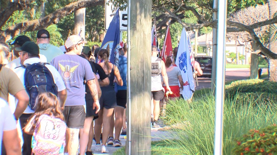 Veterans hold Ruck March to honor their fallen brothers and sisters on ...